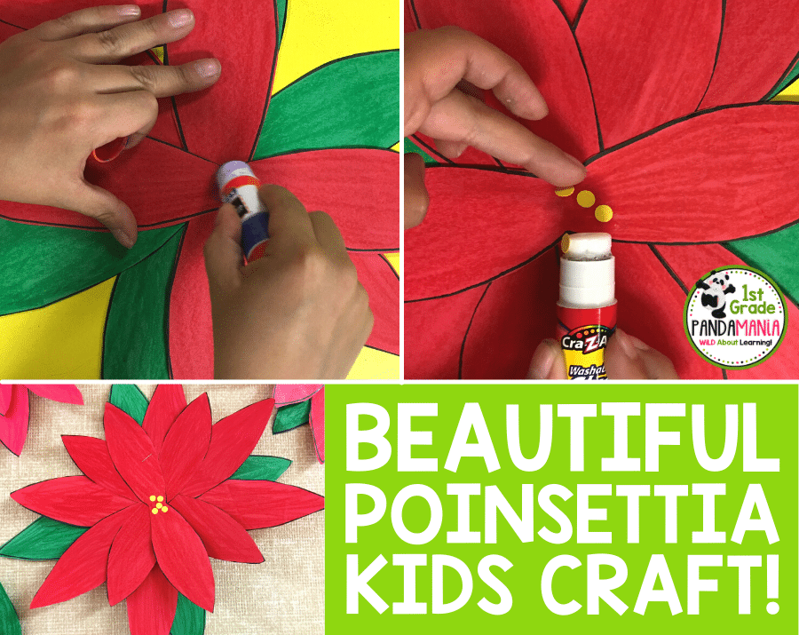 Poinsettia Christmas Craft - 1st Grade Pandamania