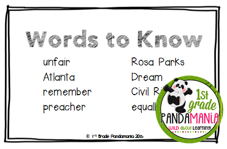Learning About Dr. King - 1st Grade Pandamania