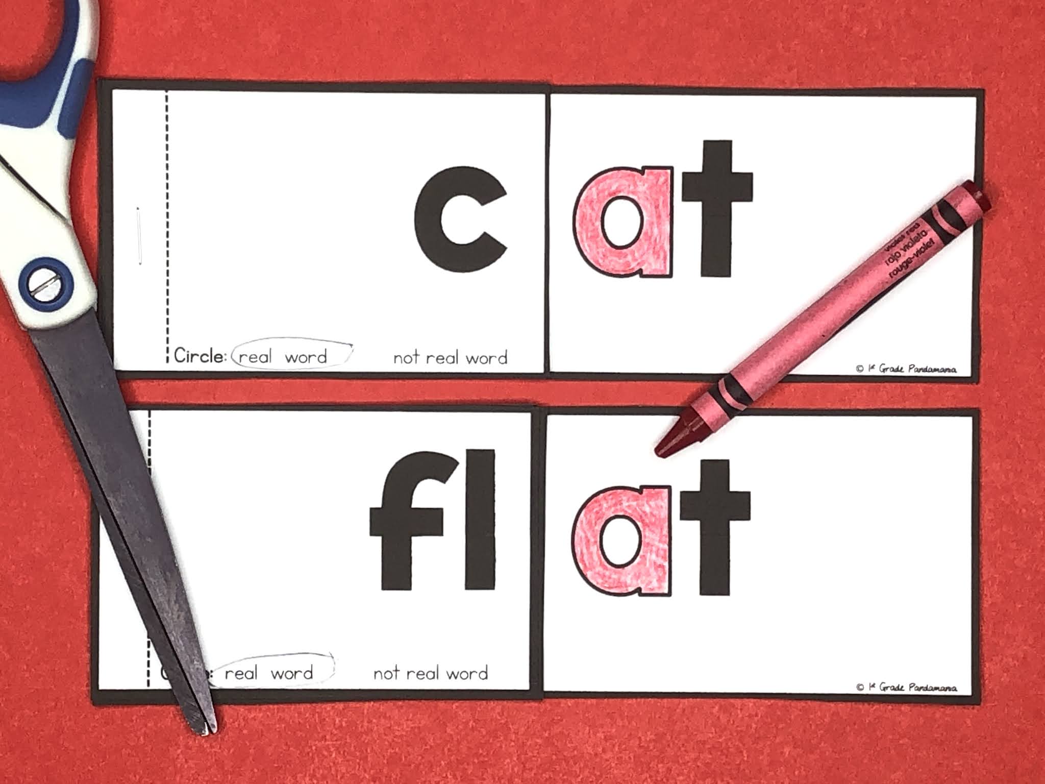 Flip Over Word Family FLIP Books! - 1st Grade Pandamania