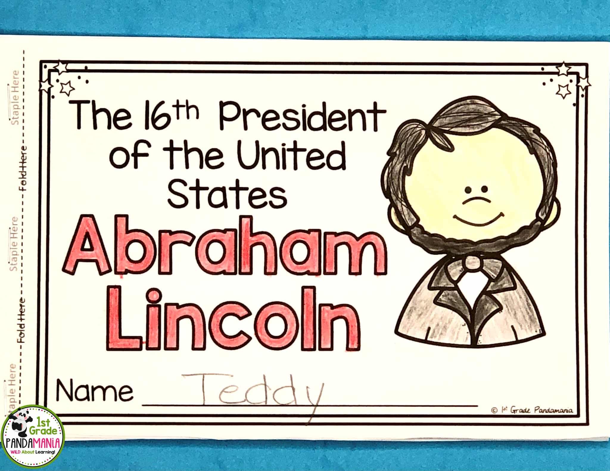 FREEBIE Sample of My Presidents' Day Pack! - 1st Grade Pandamania
