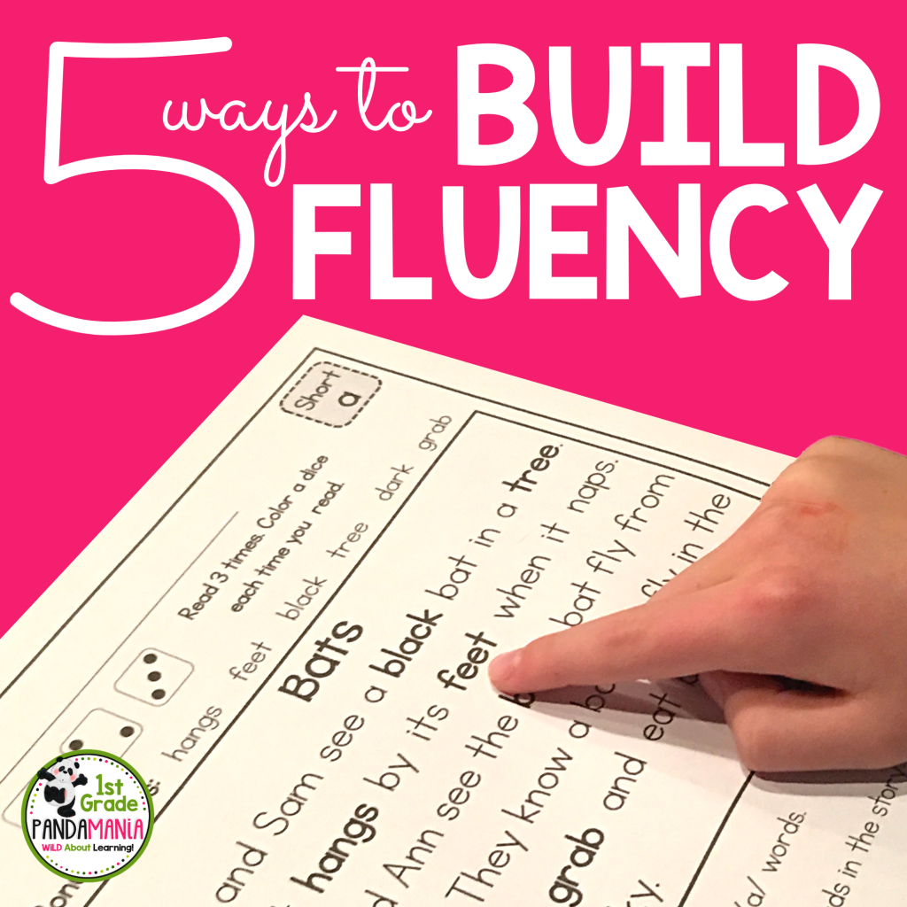 5 Ways to Build Reading Fluency Now! - 1st Grade Pandamania