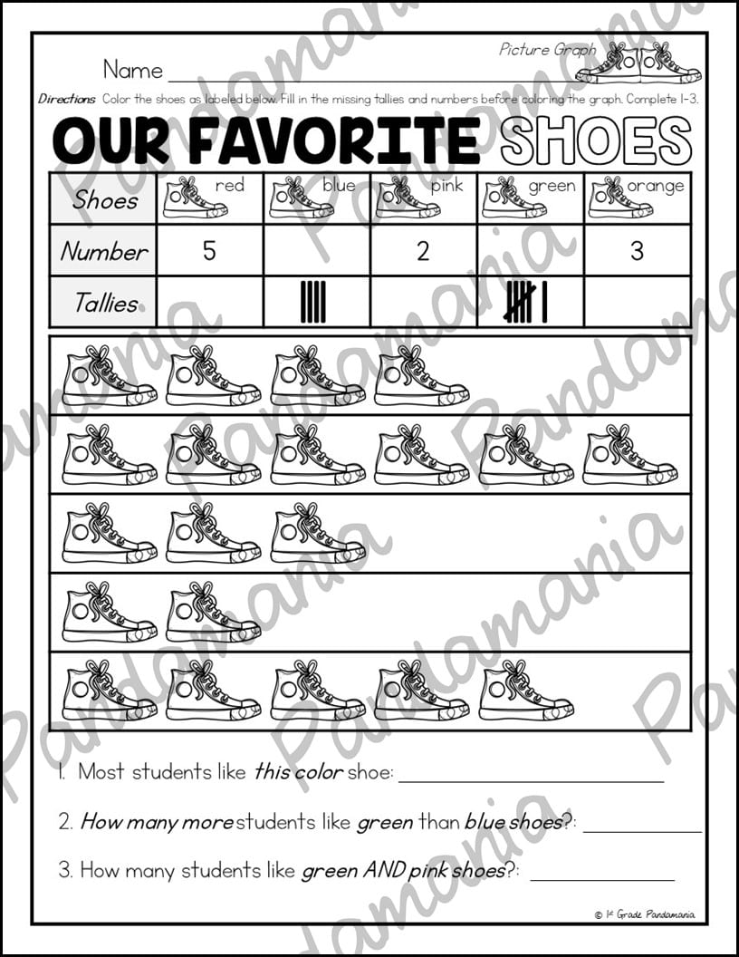 Graphing Through The Year! - 1st Grade Pandamania