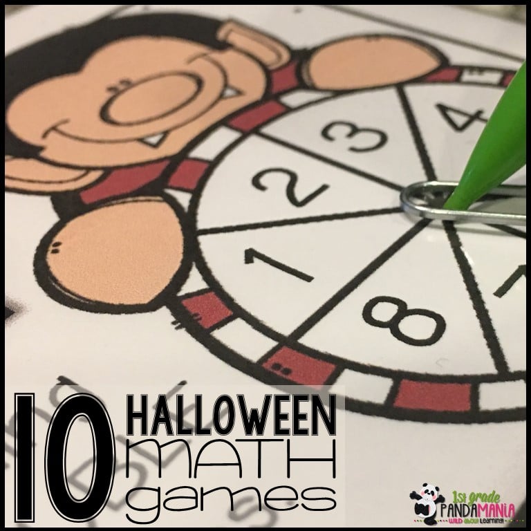 10 Halloween Math Games + FREEBIE! - 1st Grade Pandamania