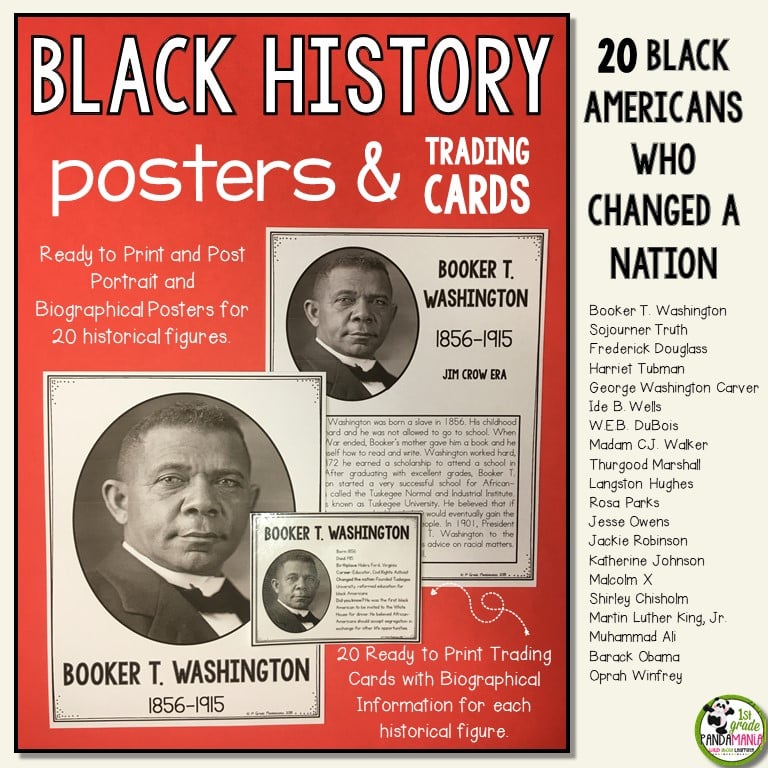 20 Black Americans Who Changed Our Nation {FREEBIE} - 1st Grade Pandamania
