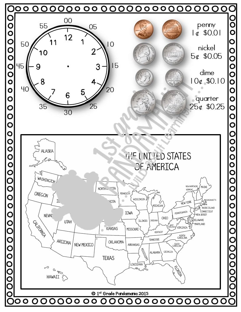 MUST Have: Privacy Resource Folders - 1st Grade Pandamania
