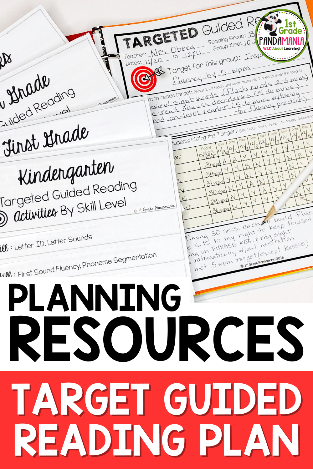 TARGETED Guided Reading - 1st Grade Pandamania