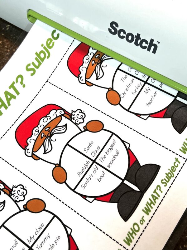 Writing Simple, Silly Holiday Sentences - 1st Grade Pandamania