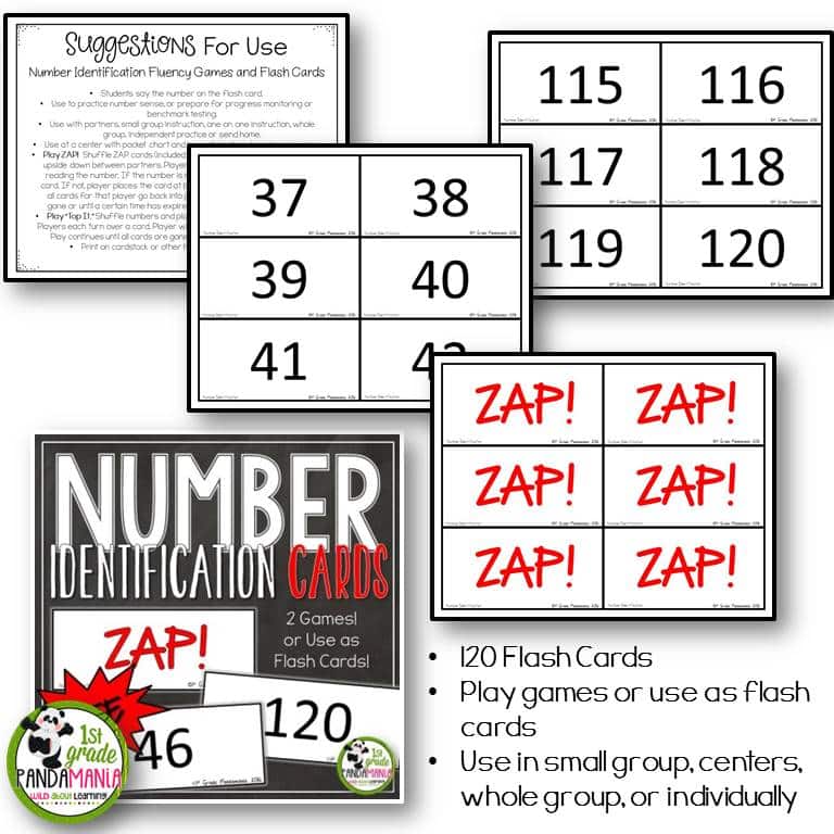 6 Number Sense Math Activities + FREEBIES - 1st Grade Pandamania