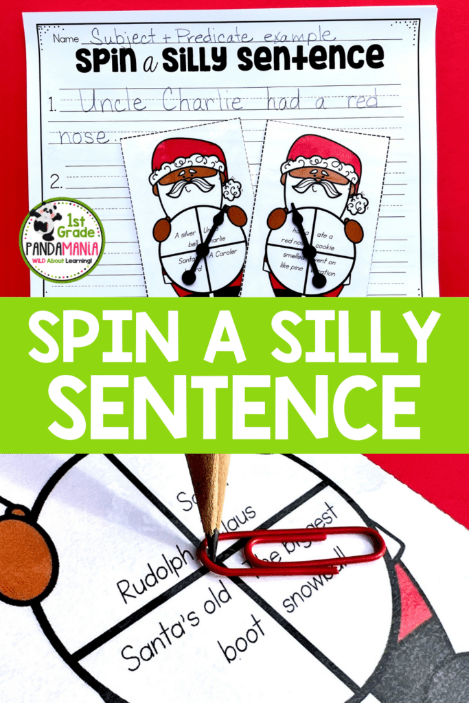 Writing Simple, Silly Holiday Sentences - 1st Grade Pandamania