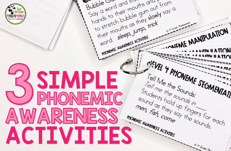 3 Simple Phonemic Awareness Activities to Use Everyday! - 1st Grade ...