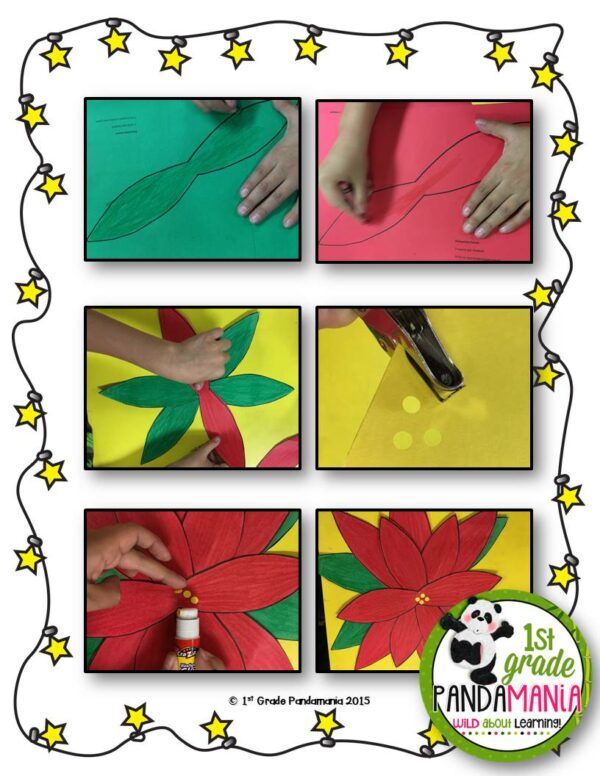 A Beautiful Poinsettia Christmas Craft - 1st Grade Pandamania