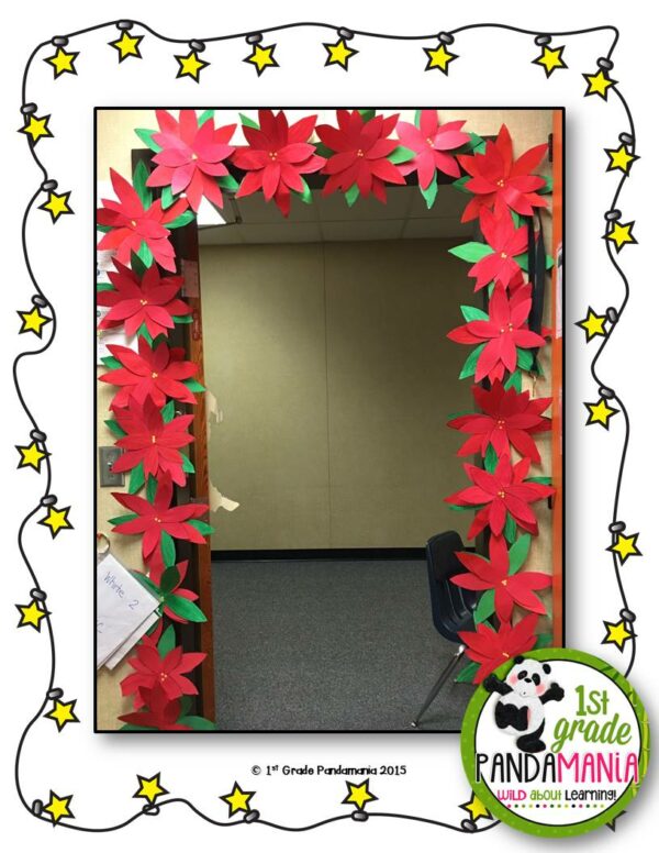 A Beautiful Poinsettia Christmas Craft - 1st Grade Pandamania