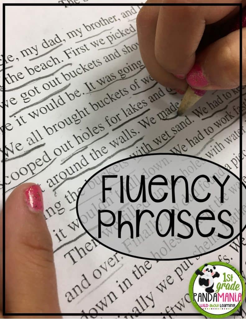 Fluency Phrases to Improve Reading Fluency - 1st Grade Pandamania