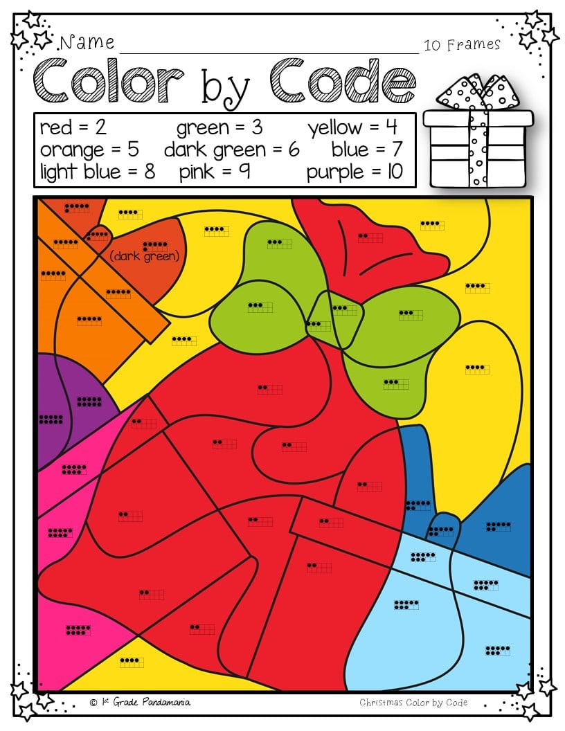 Color by Code Through the Year - 1st Grade Pandamania