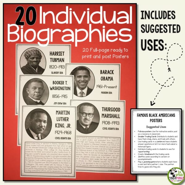 Black History Activities With Posters FREEBIE | 1st Grade Pandamania