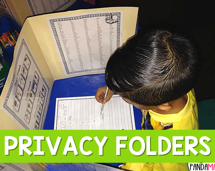 MUST Have: Privacy Resource Folders - 1st Grade Pandamania