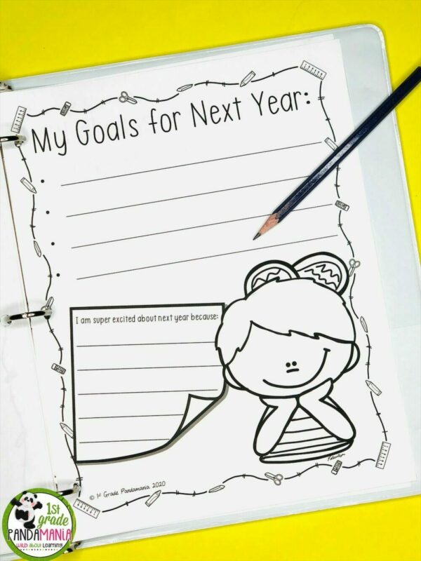 End Of The School Year Memory Book | 1st Grade Pandamania