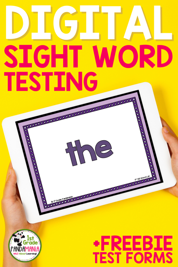 The Best Digital Tool When Testing Sight Words Remotely | 1st Grade ...