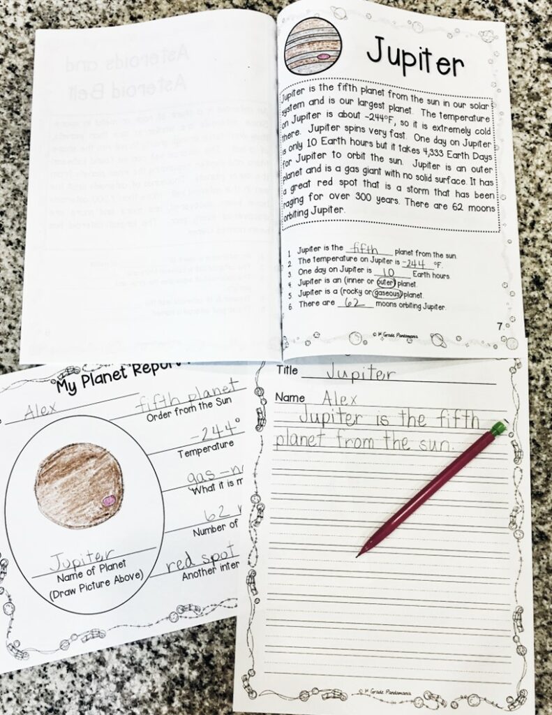 Easy Solar System Activities Packet For 1st, 2nd, And 3rd Grades! | 1st ...
