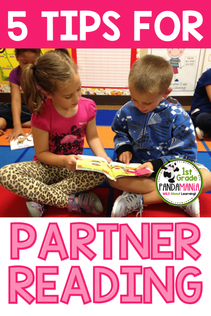 5 Tips for Partner Reading + FREE Anchor Chart! - 1st Grade Pandamania