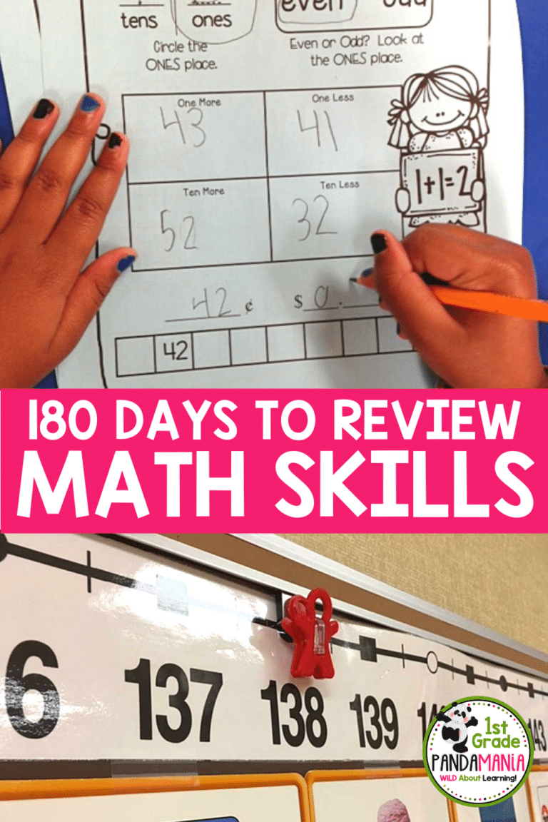 6 Number Sense Math Activities + FREEBIES - 1st Grade Pandamania