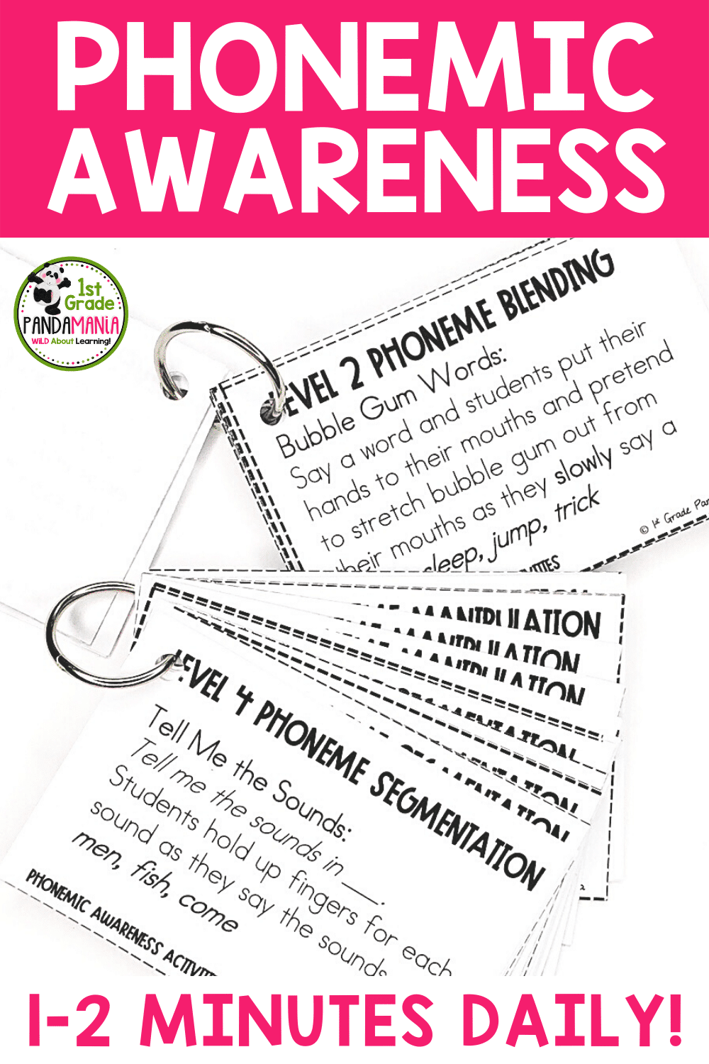 3 Simple Daily Phonemic Awareness Activities! | 1st Grade Pandamania