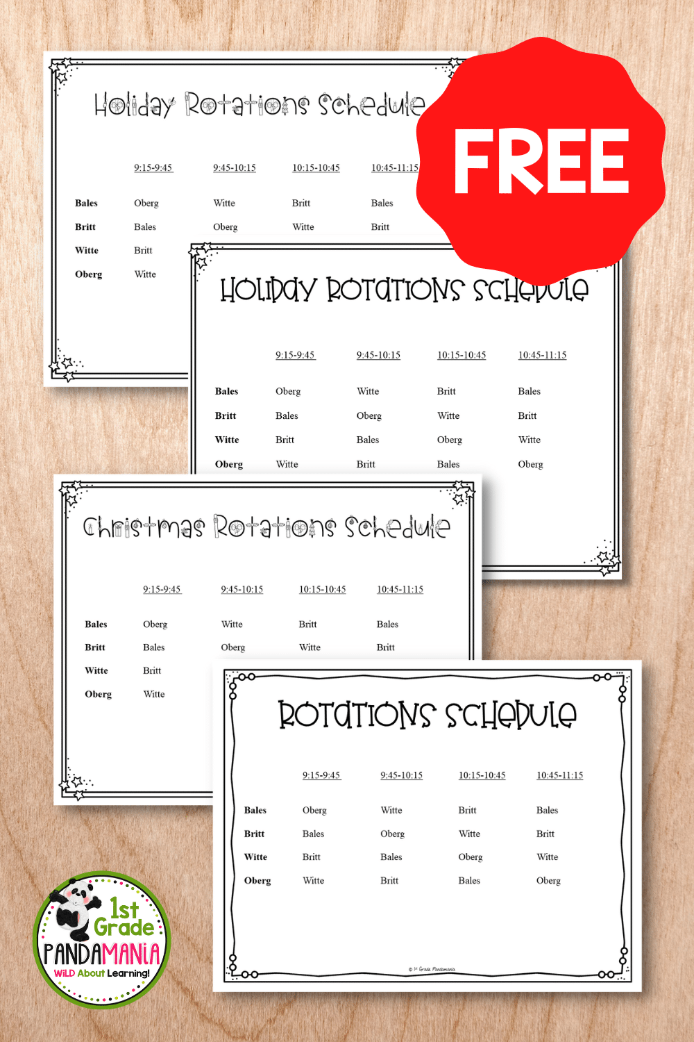Everything you Need for Easy Holiday Classroom Rotations - 1st Grade ...