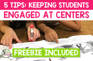 5 Student Engagement Strategies During Reading Centers | 1st Grade ...