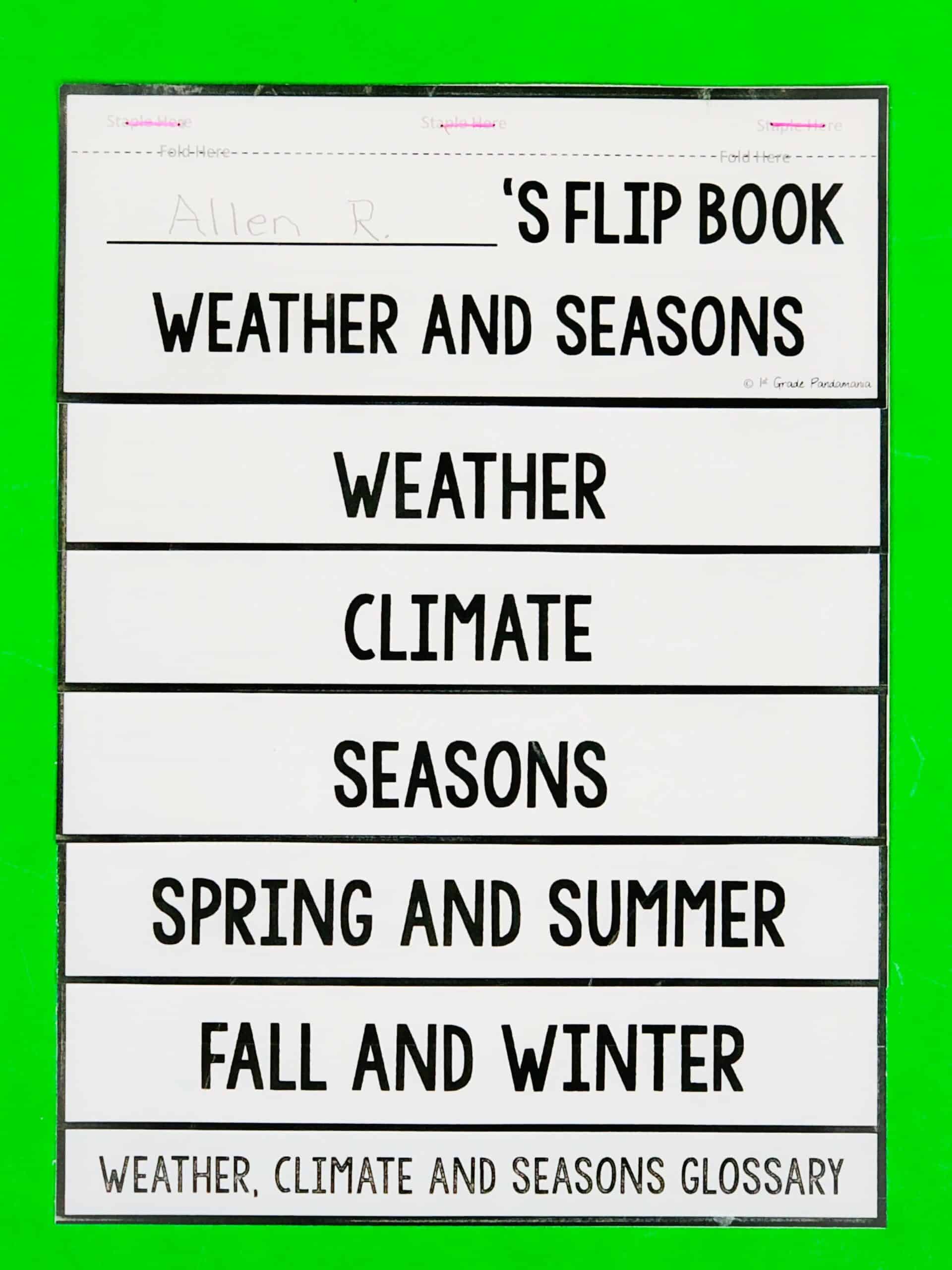 FREE Water Cycle Activity With Science Lesson Plan | 1st Grade Pandamania