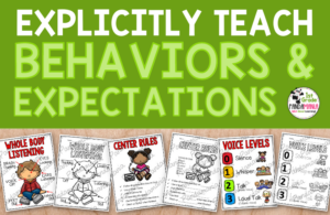 How to Explicitly Teach Behaviors & Expectations - 1st Grade Pandamania
