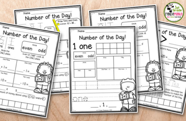 6 Fun Number Sense Activities To Use NOW! | 1st Grade Pandamania