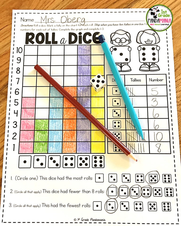Graphing Worksheets Through The Year + Sampler | 1st Grade Pandamania
