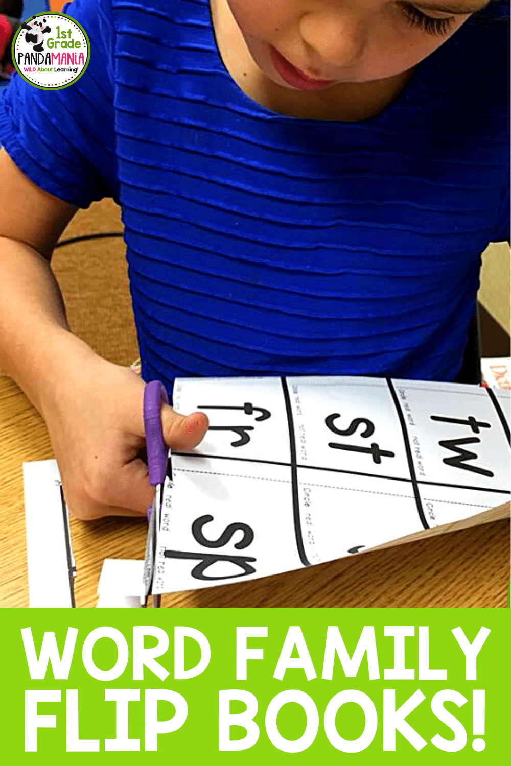 Easy To Make One-Page Word Family FLIP Books! | 1st Grade Pandamania