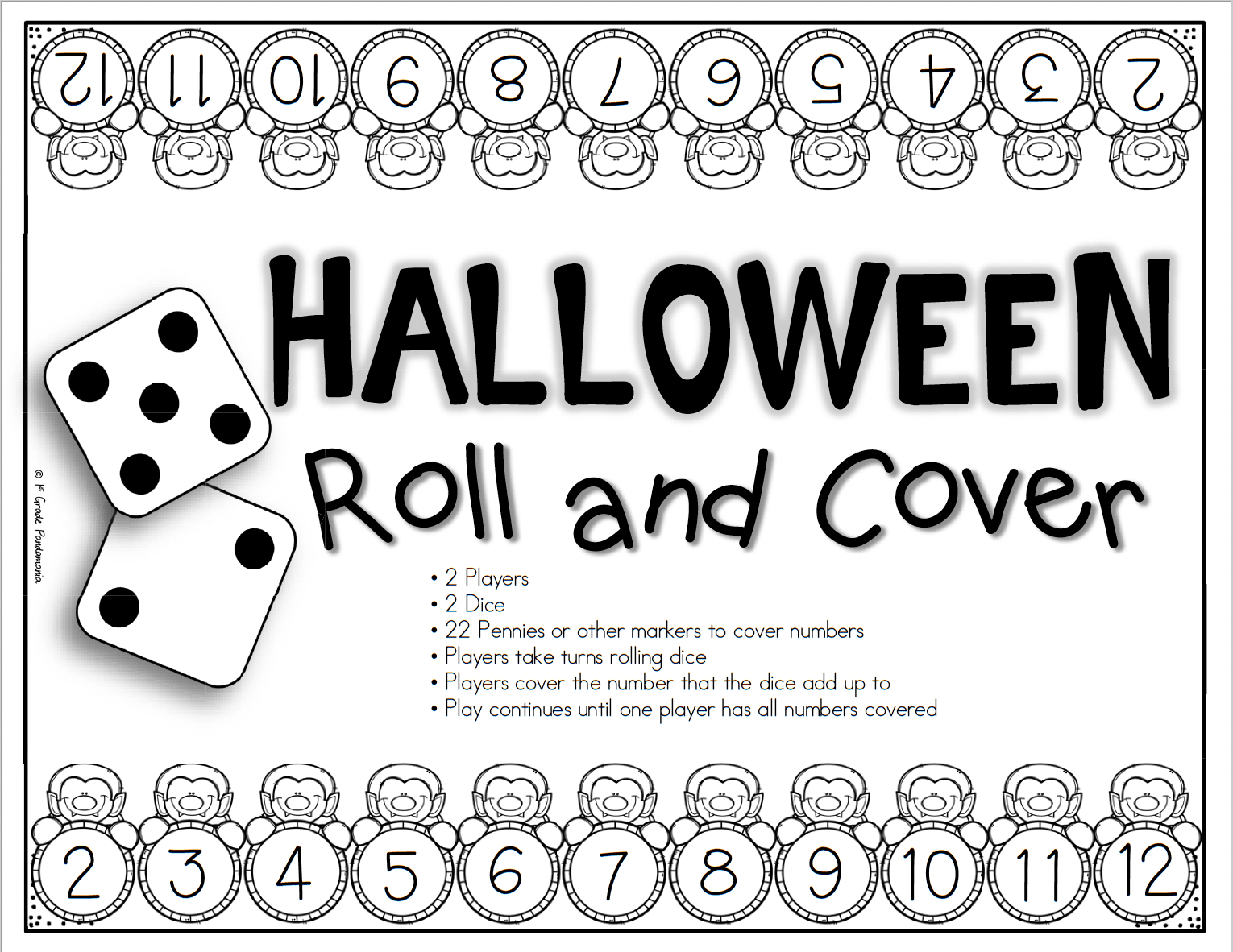 10 Simple On the Go Halloween Math Games FREEBIE 1st Grade Pandamania 10-simple-on-the-go-halloween-math-games-freebie-1st-grade-pandamania