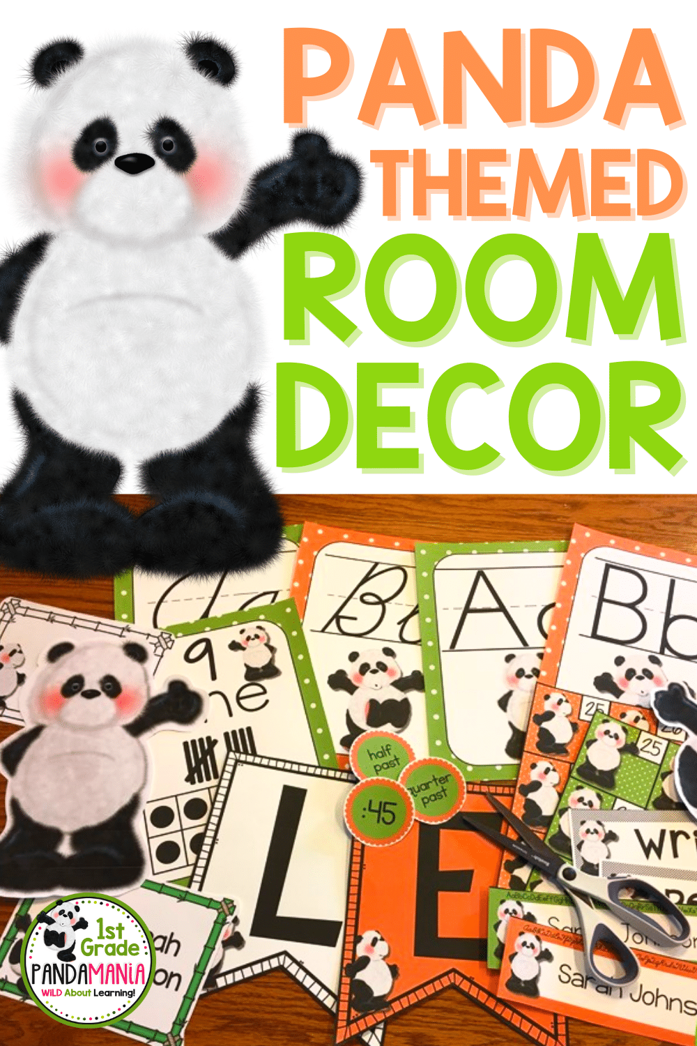 The Best Panda-Themed Decor And Organization For 1st Grade | 1st Grade ...