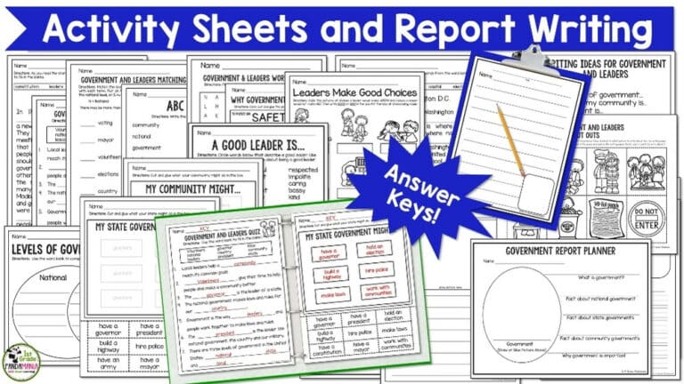 Government And Leaders Social Studies Civics Unit (FLIP Book INCLUDED ...