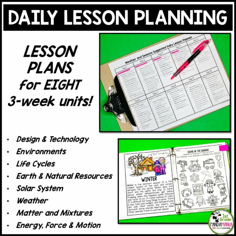 Elementary Science Curriculum And Units Bundle For 1st And 2nd Grades ...