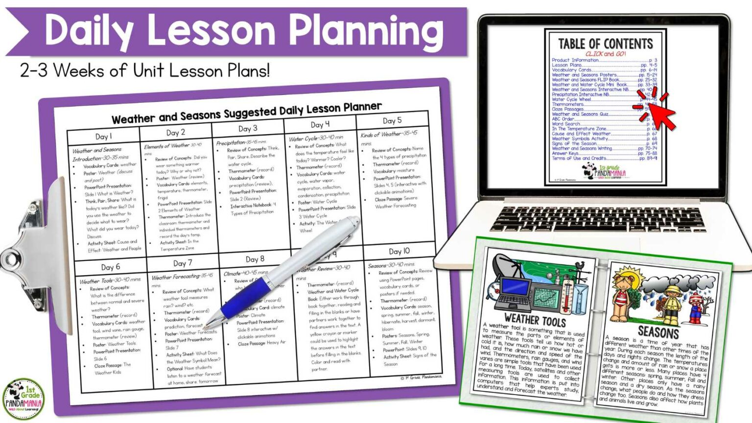 Weather, Seasons And Climate A Primary Grades Science Unit | 1st Grade ...