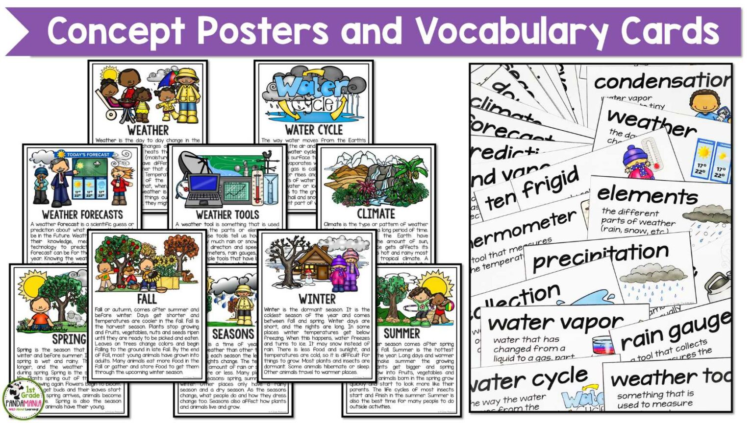 Weather, Seasons And Climate A Primary Grades Science Unit | 1st Grade ...