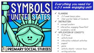 U.S. Symbols Patriotic American Symbols Social Studies Civics Unit (w ...