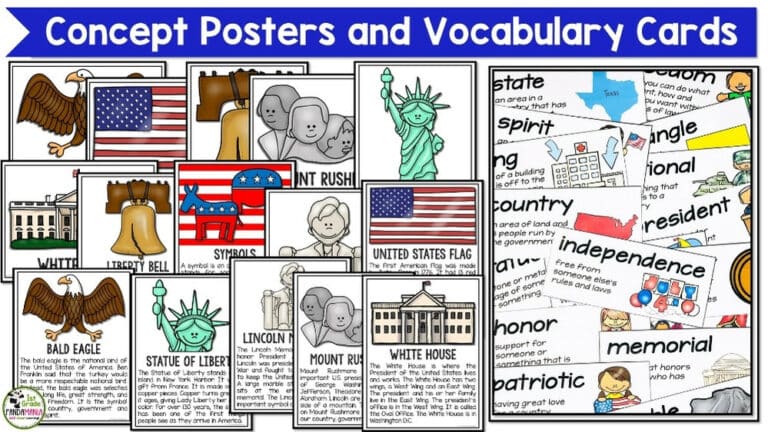 U.S. Symbols Patriotic American Symbols Social Studies Civics Unit (w ...