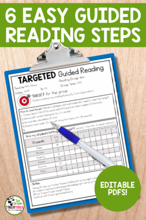 6 Key Steps To Preparing The BEST Guided Reading Lessons! | 1st Grade ...