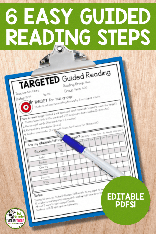 6 Key Steps To Preparing The BEST Guided Reading Lessons! | 1st Grade ...