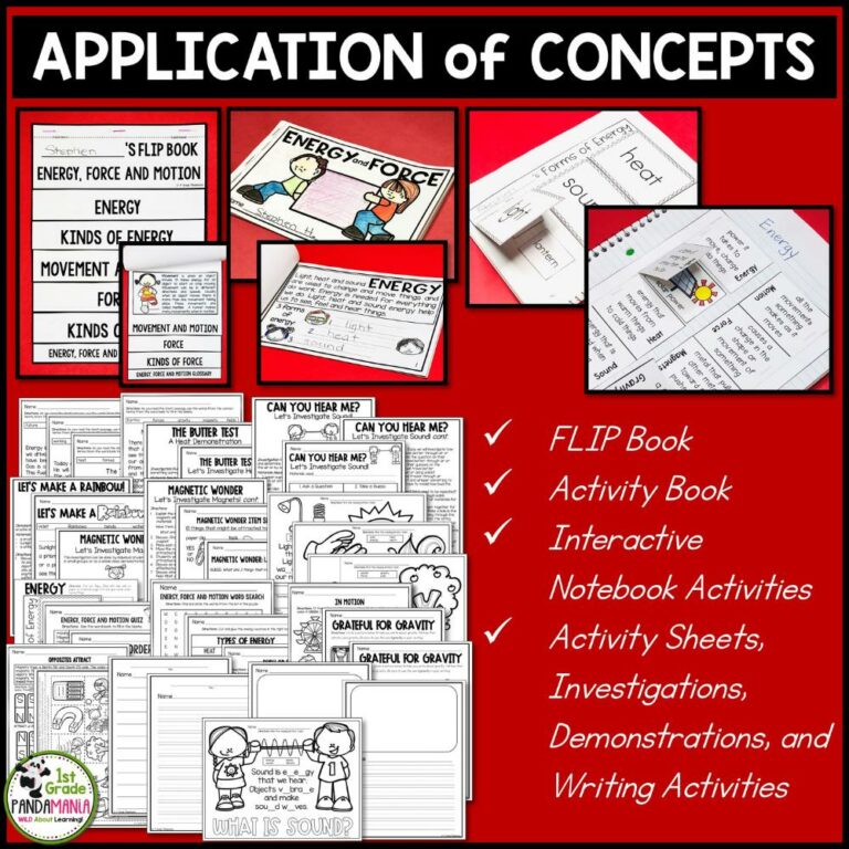 Forms Of Energy, Force And Motion A Primary Grades Science Unit | 1st ...