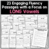 Fluency And Comprehension Passages With Long Vowels | 1st Grade Pandamania