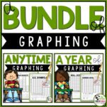 Graphing Worksheets Through The Year + Sampler | 1st Grade Pandamania