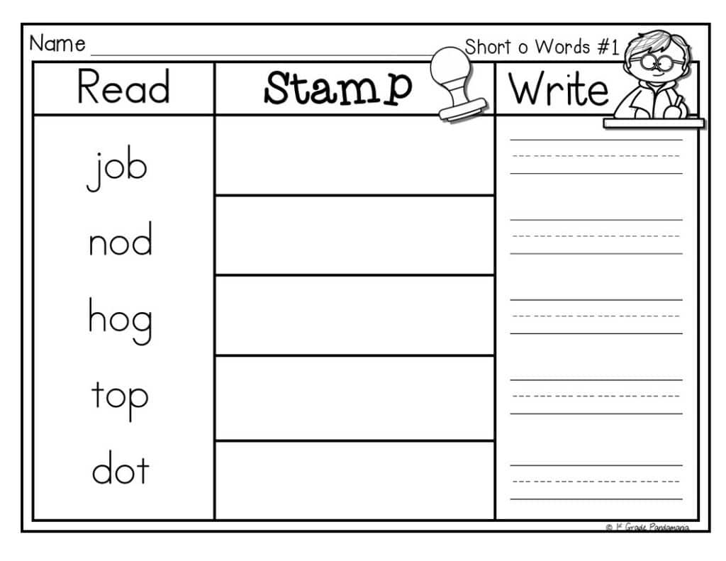 Short O Worksheets Phonics Activities | 1st Grade Pandamania