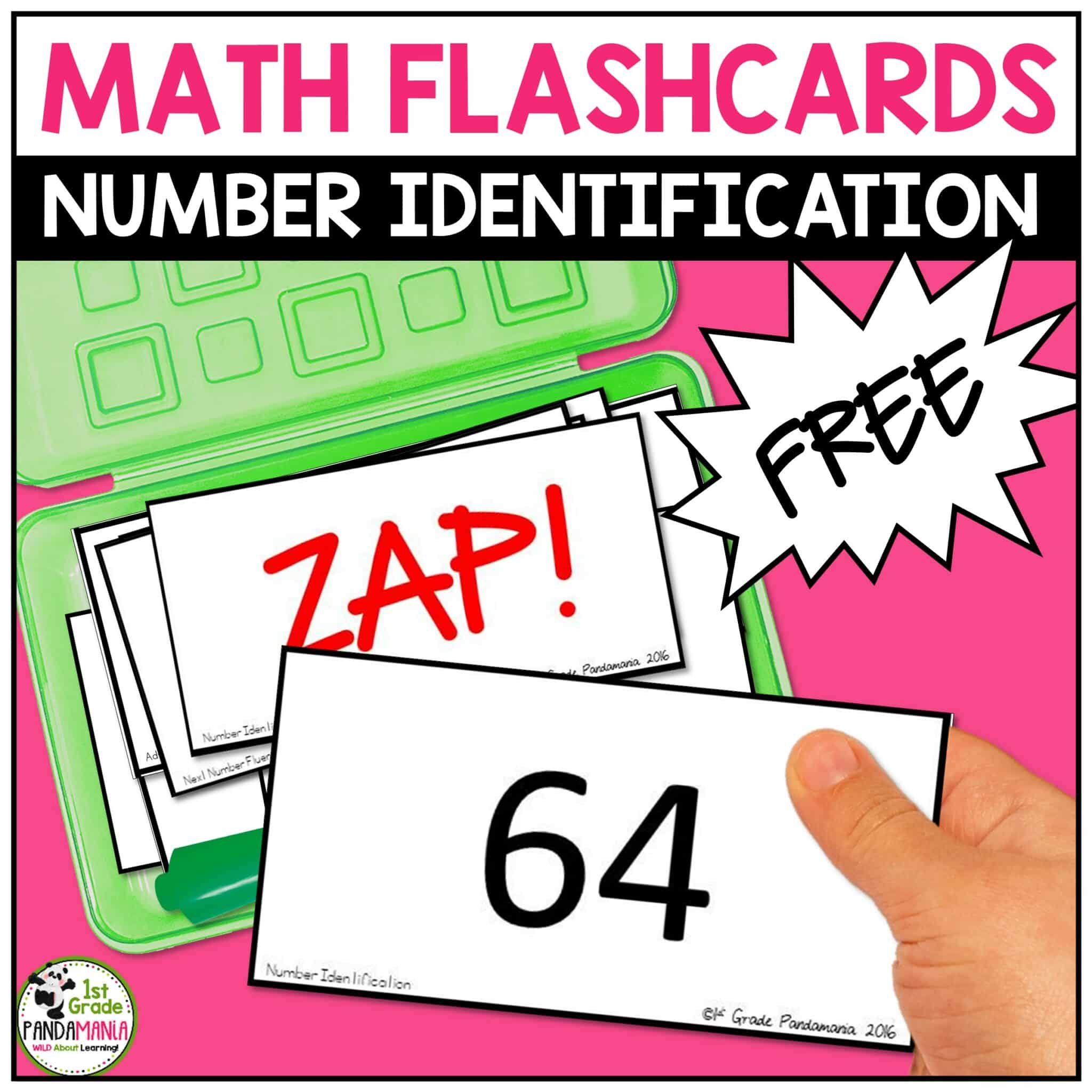 Number Sense Flash Cards BUNDLE | 1st Grade Pandamania