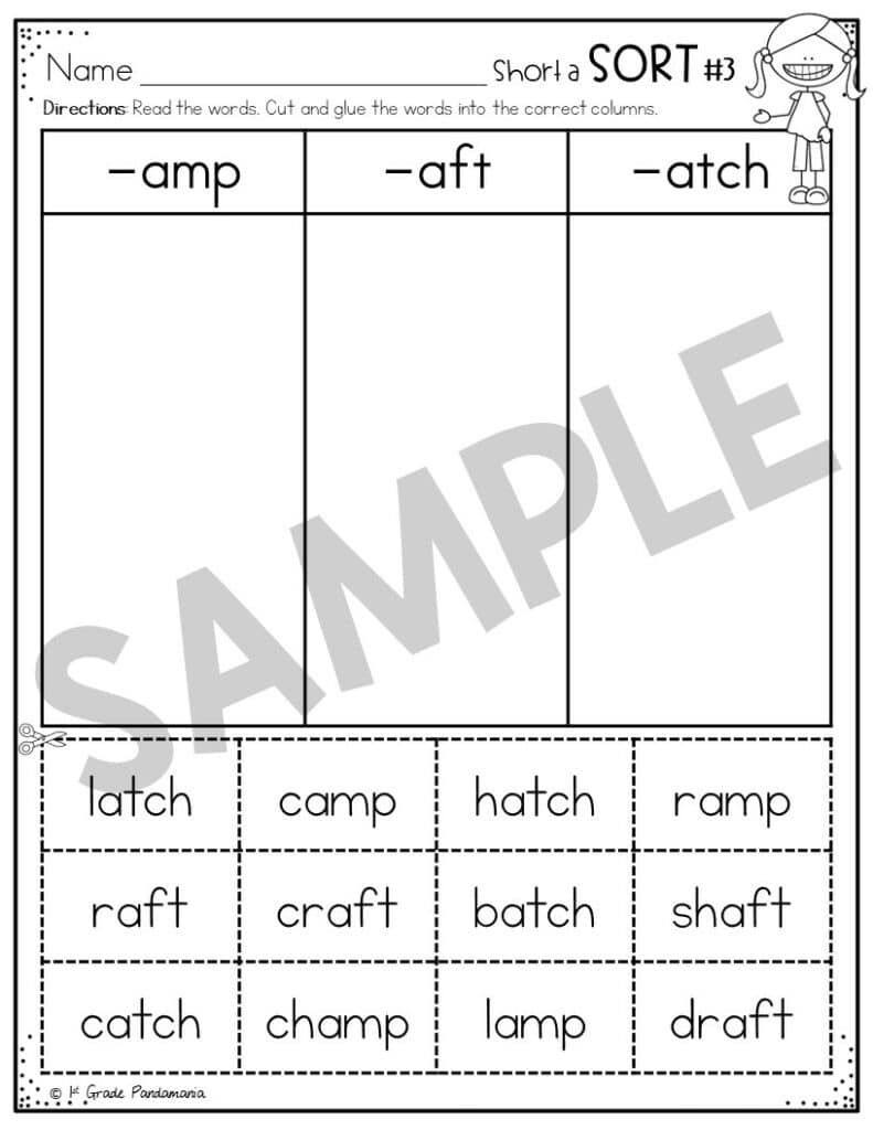 Short A Worksheets Engaging Phonics Activities | 1st Grade Pandamania