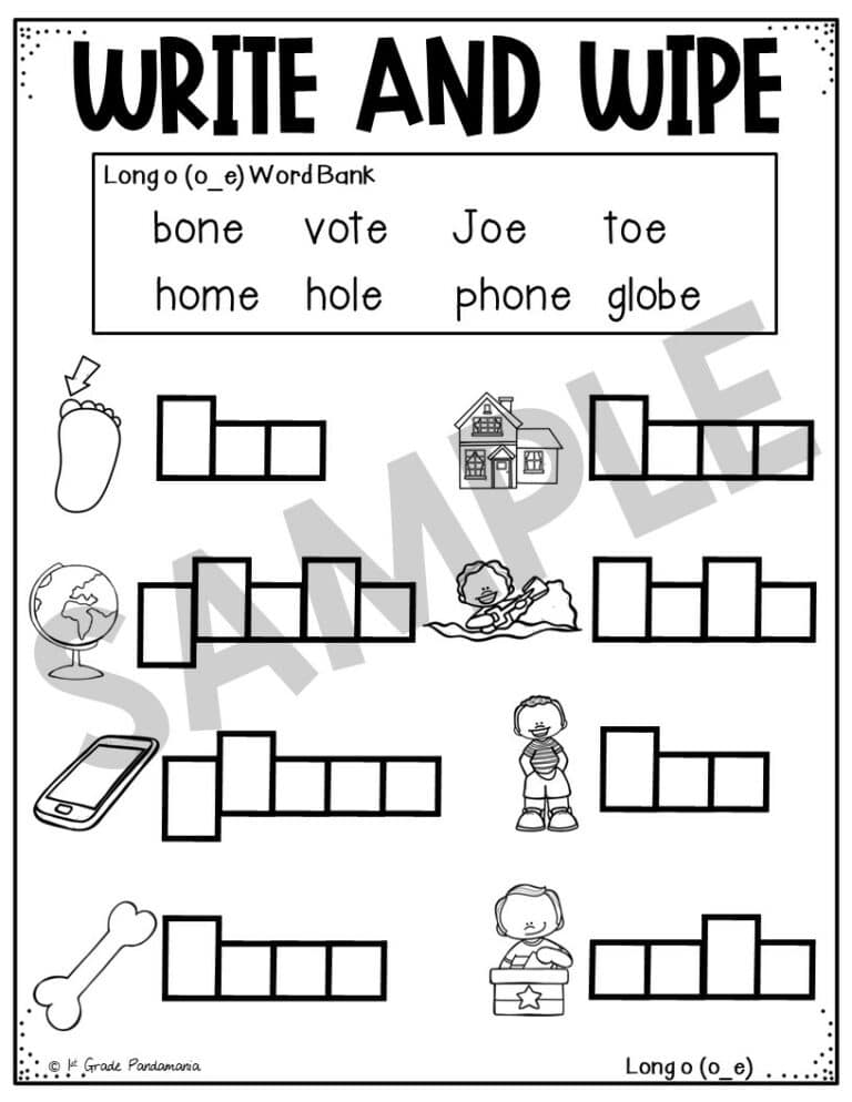 Long O Worksheets Phonics Activities | 1st Grade Pandamania